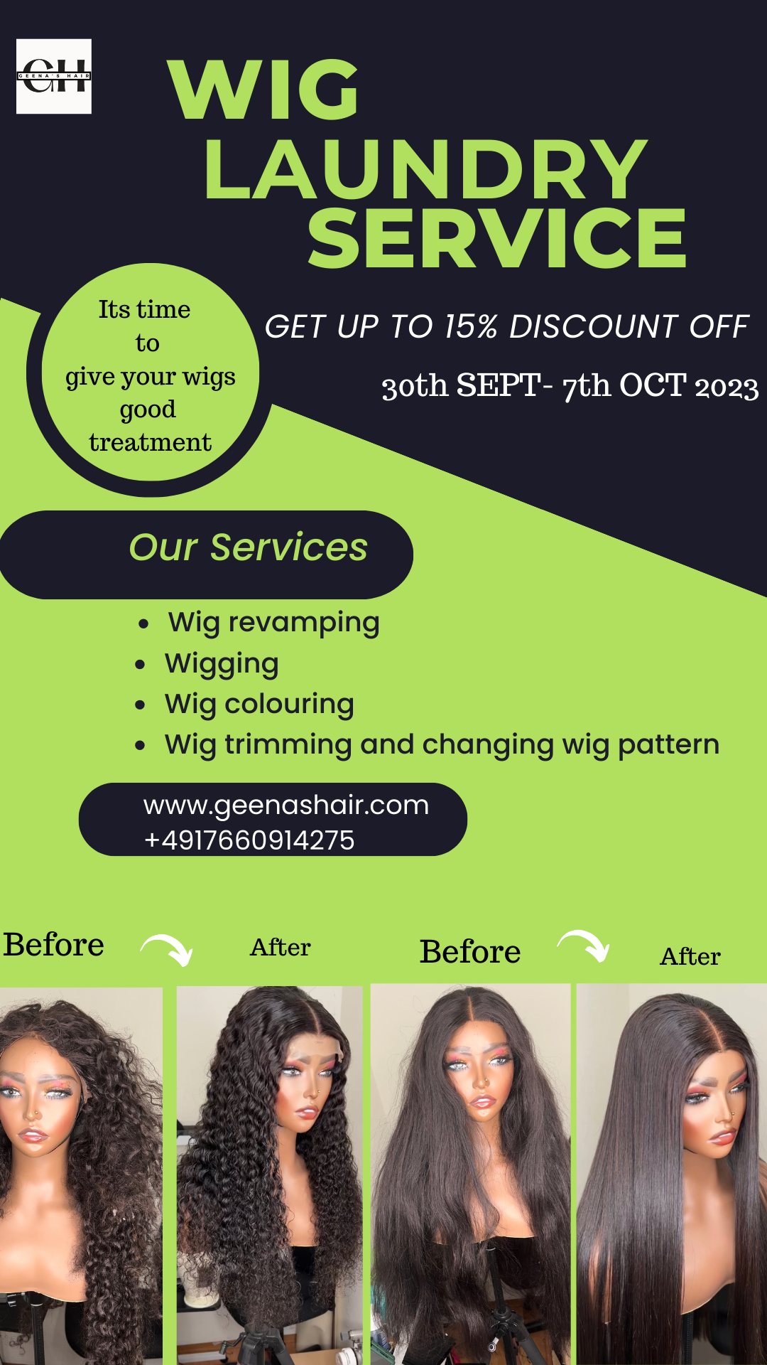 Wig Laundry Service – Geena's hair
